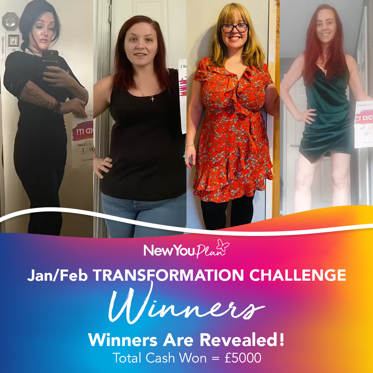 Jan/Feb Transformation Challenge Winners Are Revealed! - The New You Plan