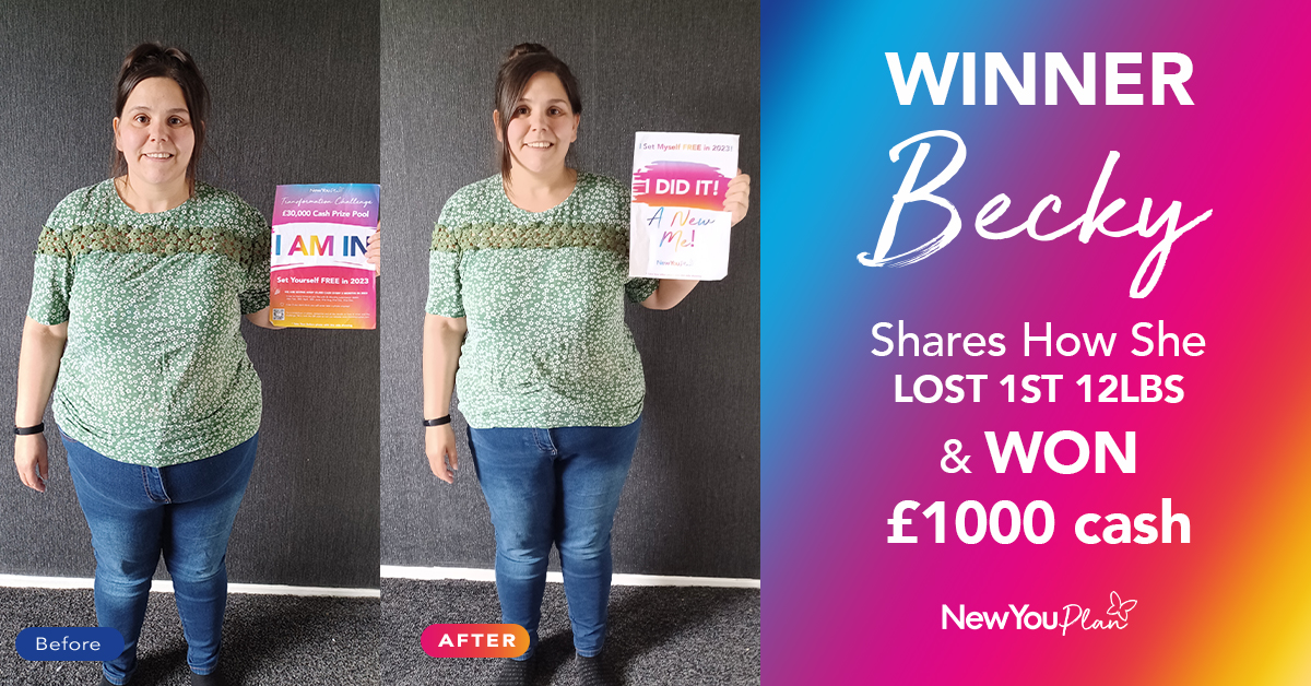 WINNER: Becky Shares How She Lost 1st 12lbs in 6 Weeks & WON £1000 Cash ...