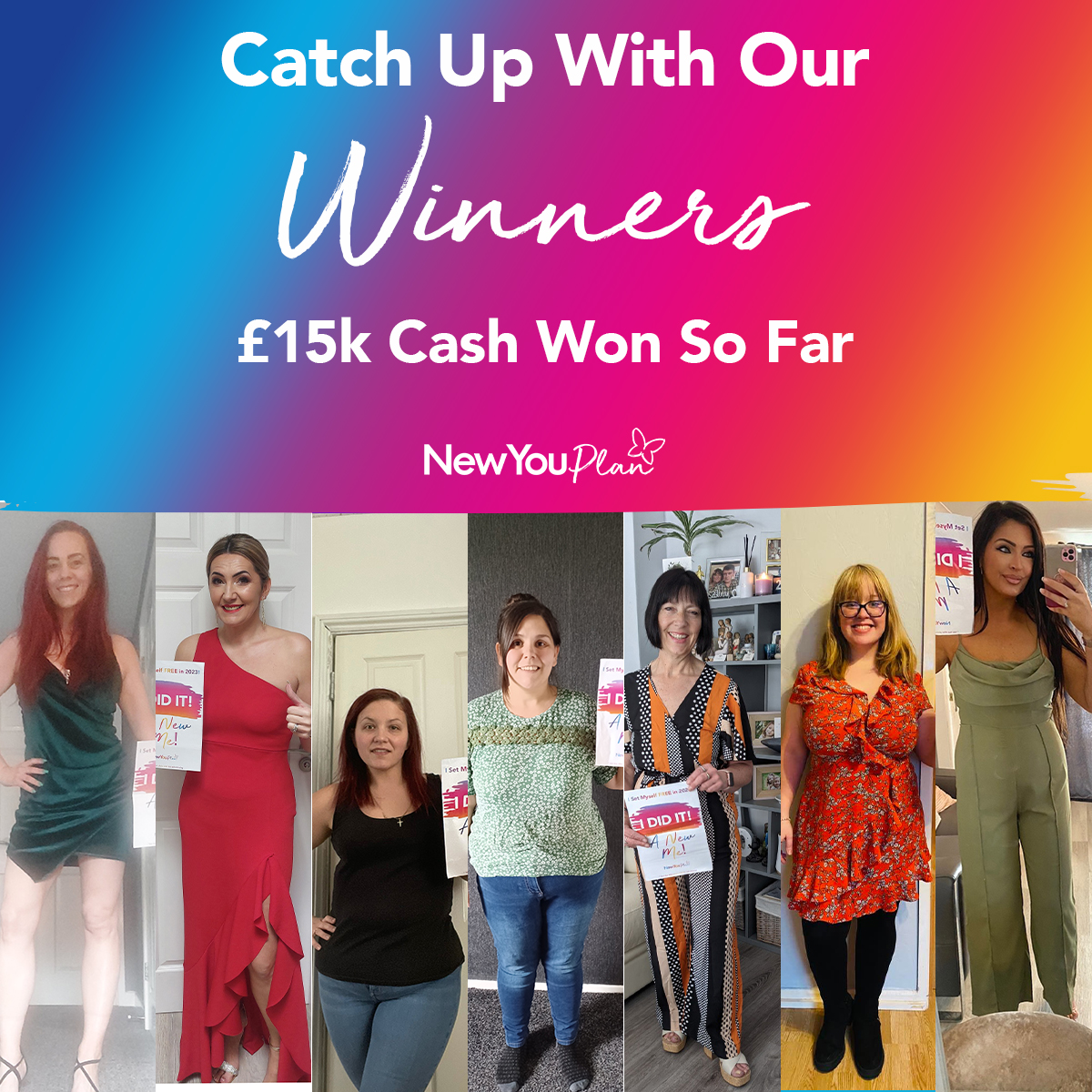 Catch Up With Our Winners: £15k Cash Won So Far - The New You Plan
