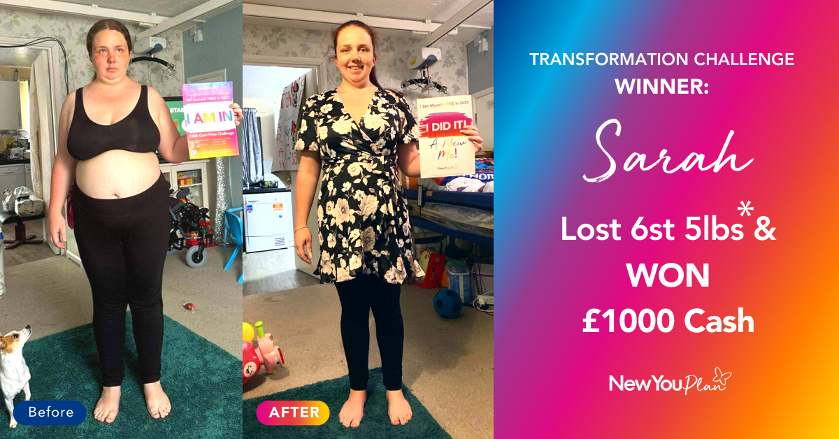 TRANSFORMATION CHALLENGE WINNER: Sarah Lost 6st 5lbs* & WON £1000 Cash ...