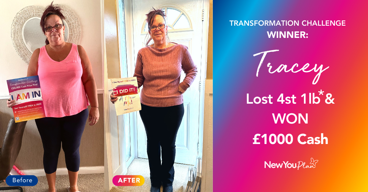 £30K TRANSFORMATION CHALLENGE WINNER: Tracey Lost 4st 1lb* & WON £1000 ...