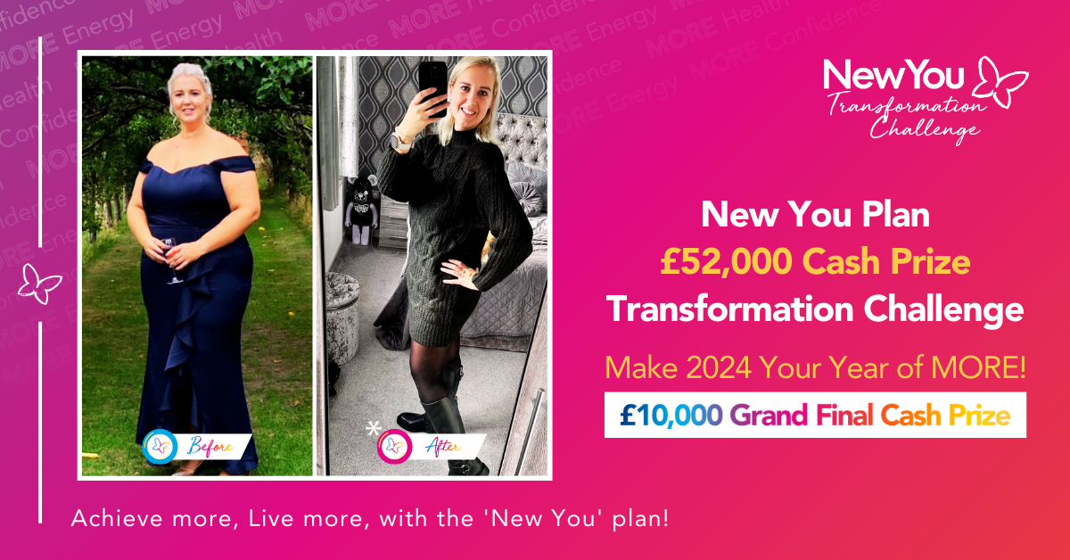 New You Plan £52,000 Cash Prize Transformation Challenge - The New You Plan