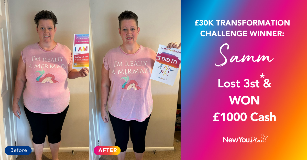 £30K TRANSFORMATION CHALLENGE WINNER: Samm Lost 3st* & WON £1000 Cash ...