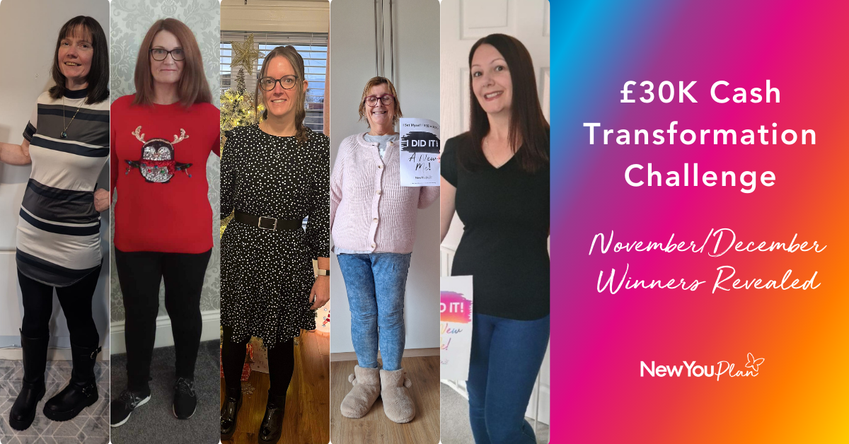 Nov/Dec Transformation Challenge Winners Revealed - The New You Plan
