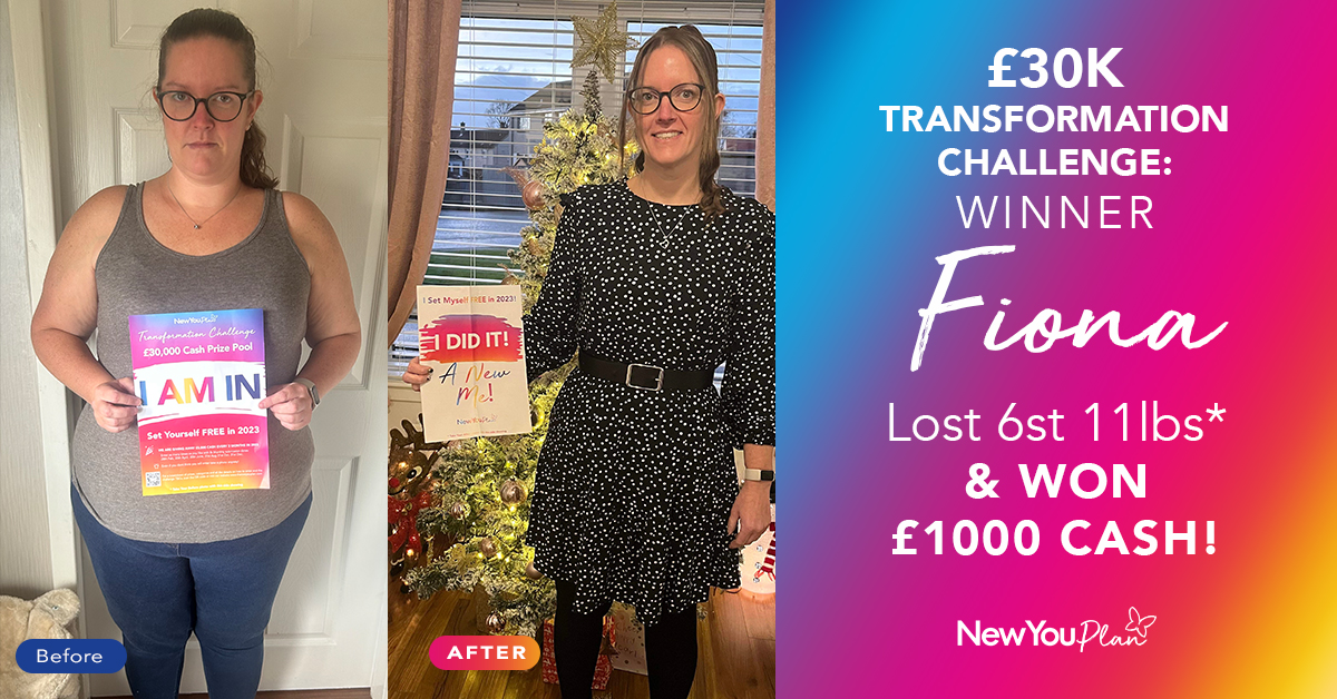 £30K TRANSFORMATION CHALLENGE: WINNER Fiona Lost 6st 11lbs* & WON £1000 ...