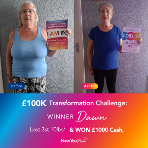 £100K TRANSFORMATION CHALLENGE: Dawn Lost 3st 10lbs* & WON £1000 Cash ...