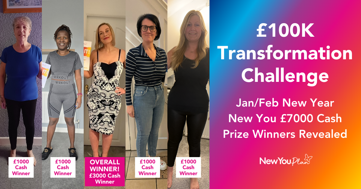 Jan/Feb £100K Transformation Challenge Winners Revealed - The New You Plan
