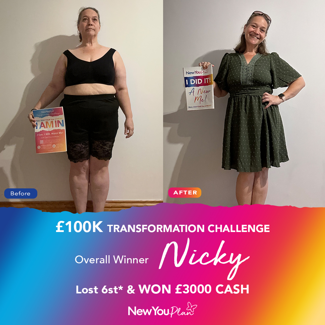 £100K TRANSFORMATION CHALLENGE: Overall Winner Nicky Lost 6st* & Won £ ...